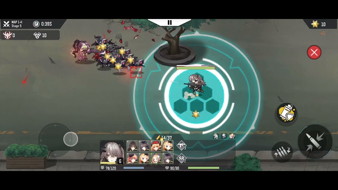Finishing Girls Frontline's hardest stage without deaths. 1-4 with the ...