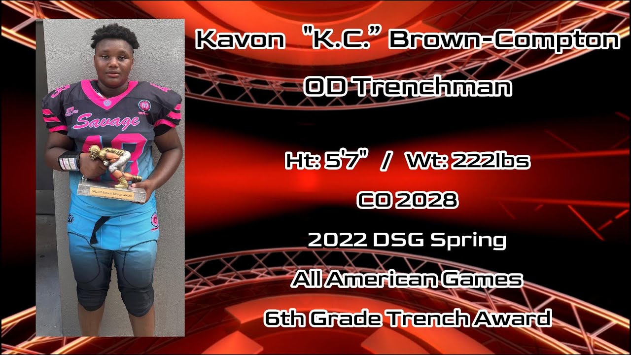 Kavon “K C ” Brown Compton #48 - 2022 D1 Savage Games - YouTube
