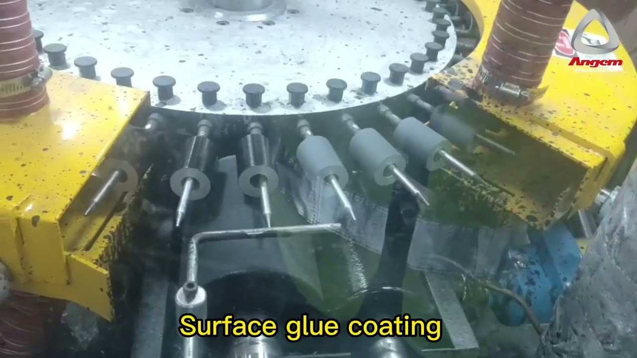 Outer Rolling Glue Machine - YouTube