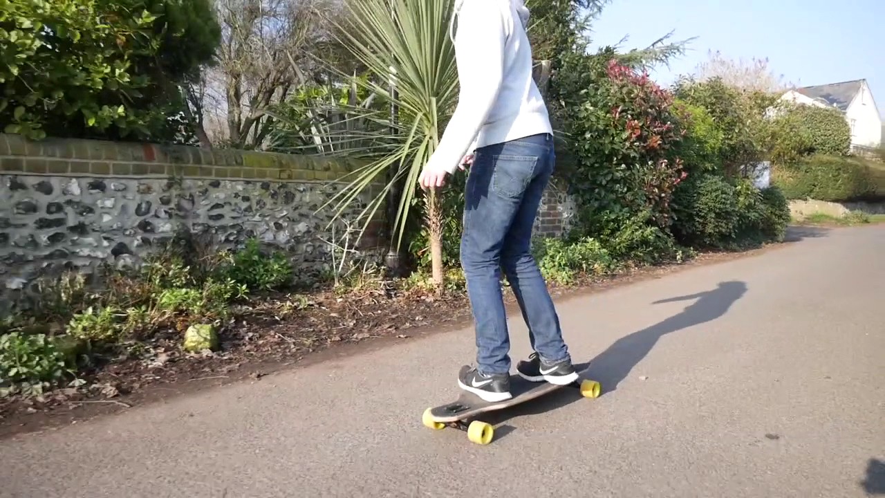 longboarding to the beach - YouTube