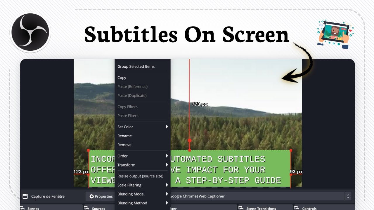 How to add subtitles in OBS Studio (Live Captions) - YouTube