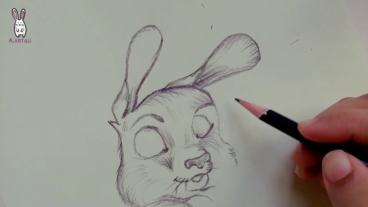 Draw Cute sleeping bunny drawing 🐰 - YouTube