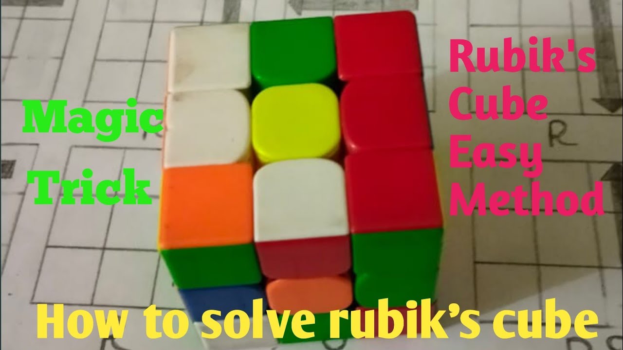 how to solve a rubik's cube | rubik's cube 3 by 3 😀👈how to solve rubik ...