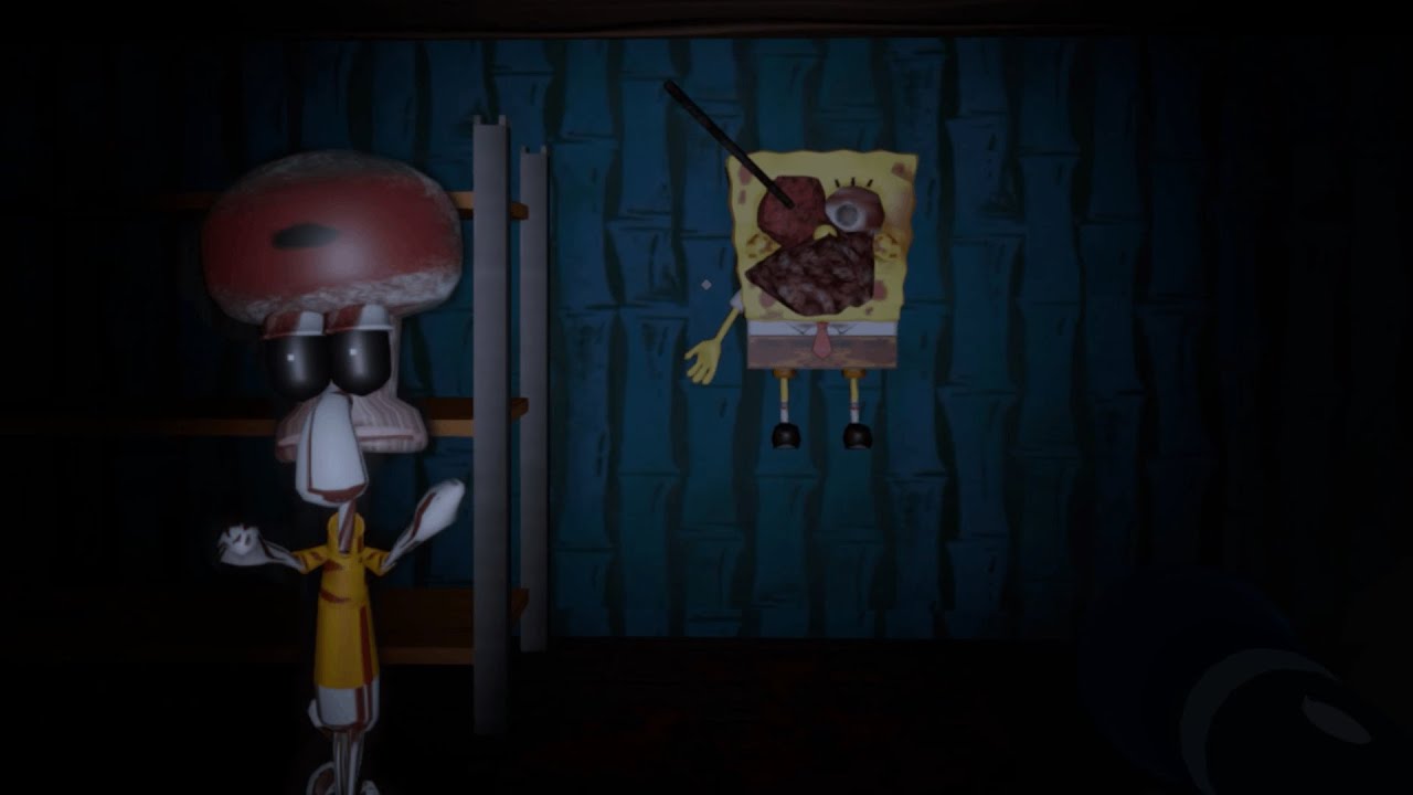 Squidward-maniac in spongebob's house Horror game "Squidward Prediction ...