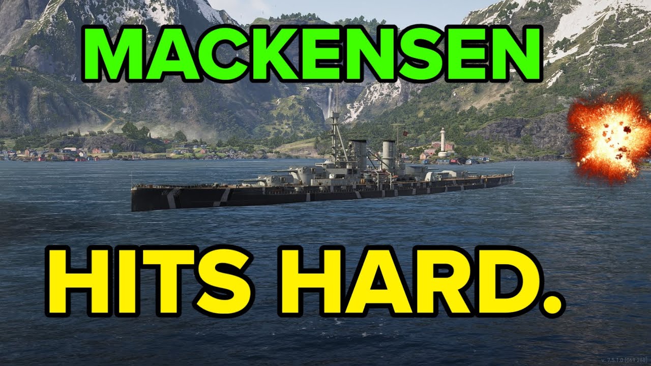Mackensen Hits hard in world of warships legends. - YouTube