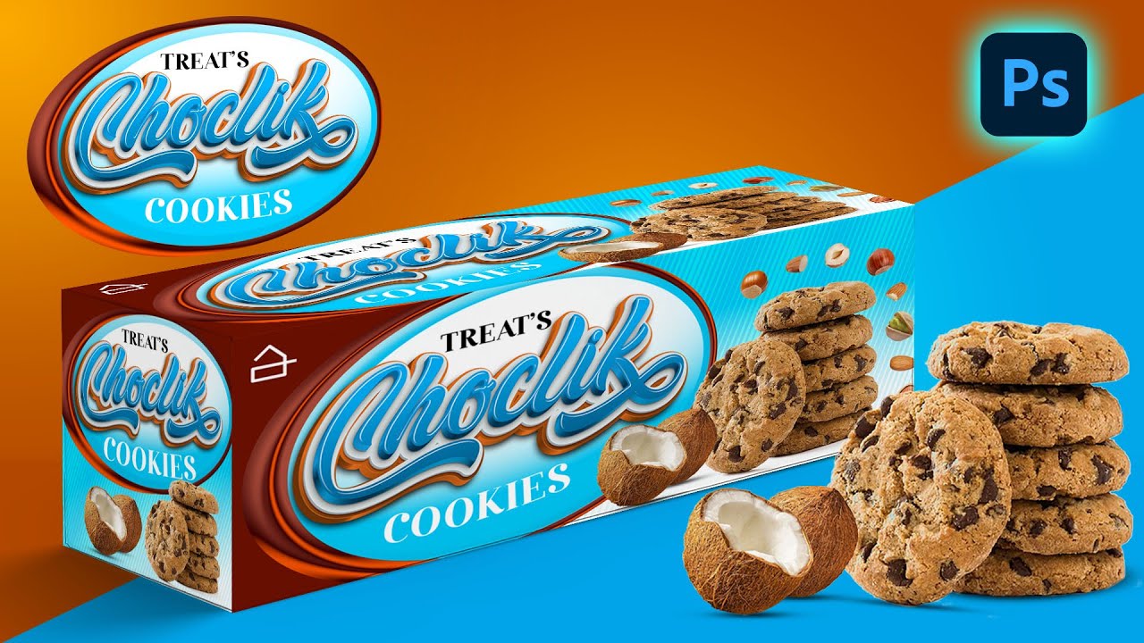 Designing a Custom Cookies Box - Step by Step Photoshop Tutorial (For ...