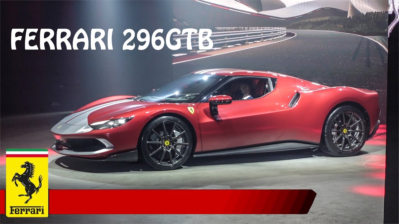 The launch of the new FERRARI 296 GTB V6 Hybrid 818 HP - YouTube