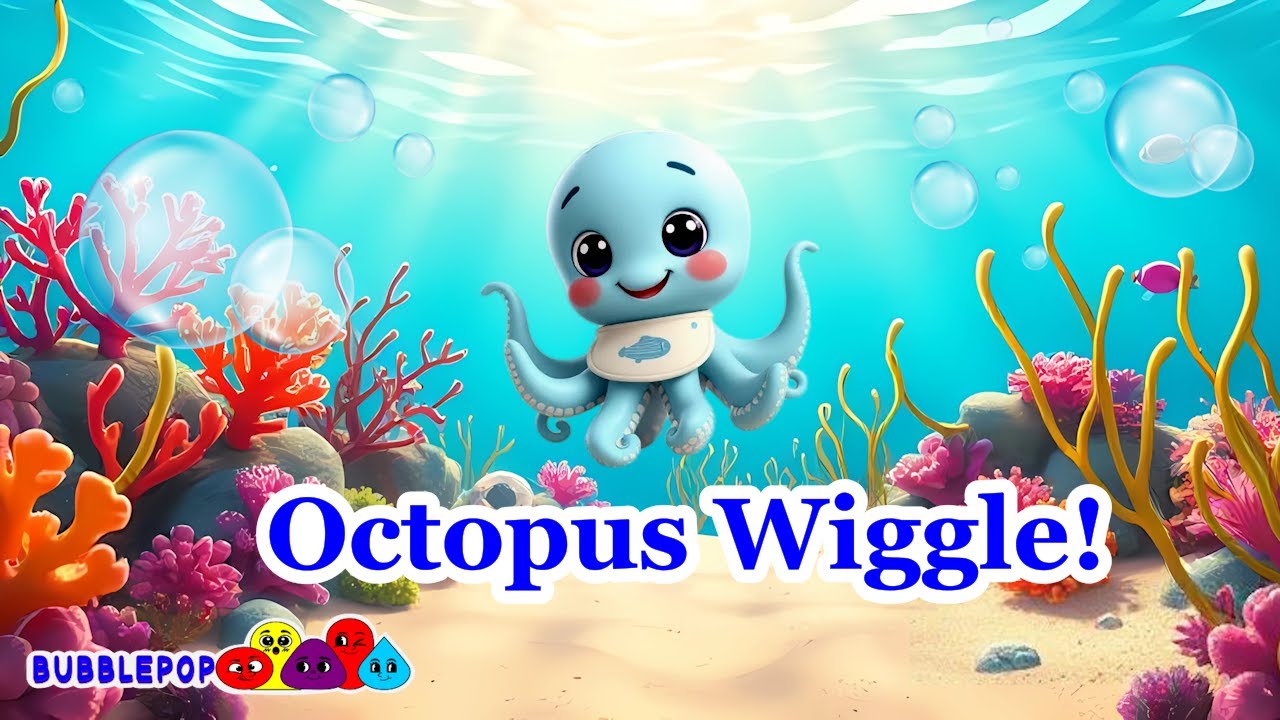 🐙🎶 Baby Octopus Wiggle Song! | Fun Dance & Sing-Along for Kids | Baby ...