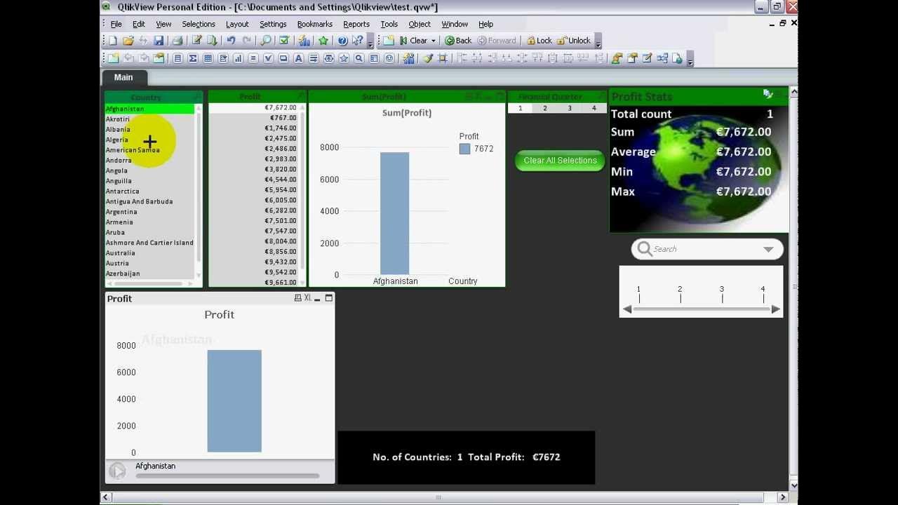 Qlikview How to create a Macro Button to Clear Selections by RFB 14 - YouTube