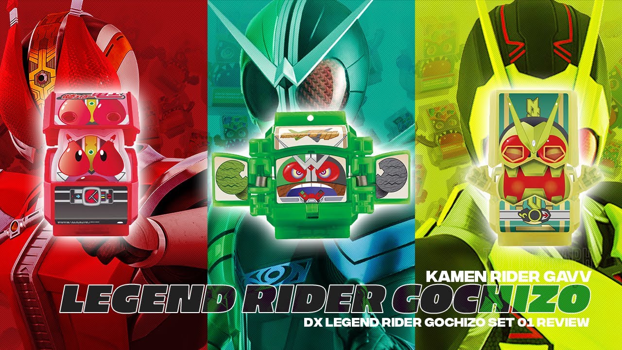 DEN-O - DOUBLE - ZERO-ONE! - KAMEN RIDER GAVV - DX LEGEND RIDER GOCHIZO SET 01 REVIEW รีวิว ...