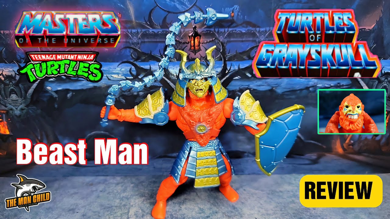Masters of the Universe Origins Turtles of Grayskull Beast Man Figure ...