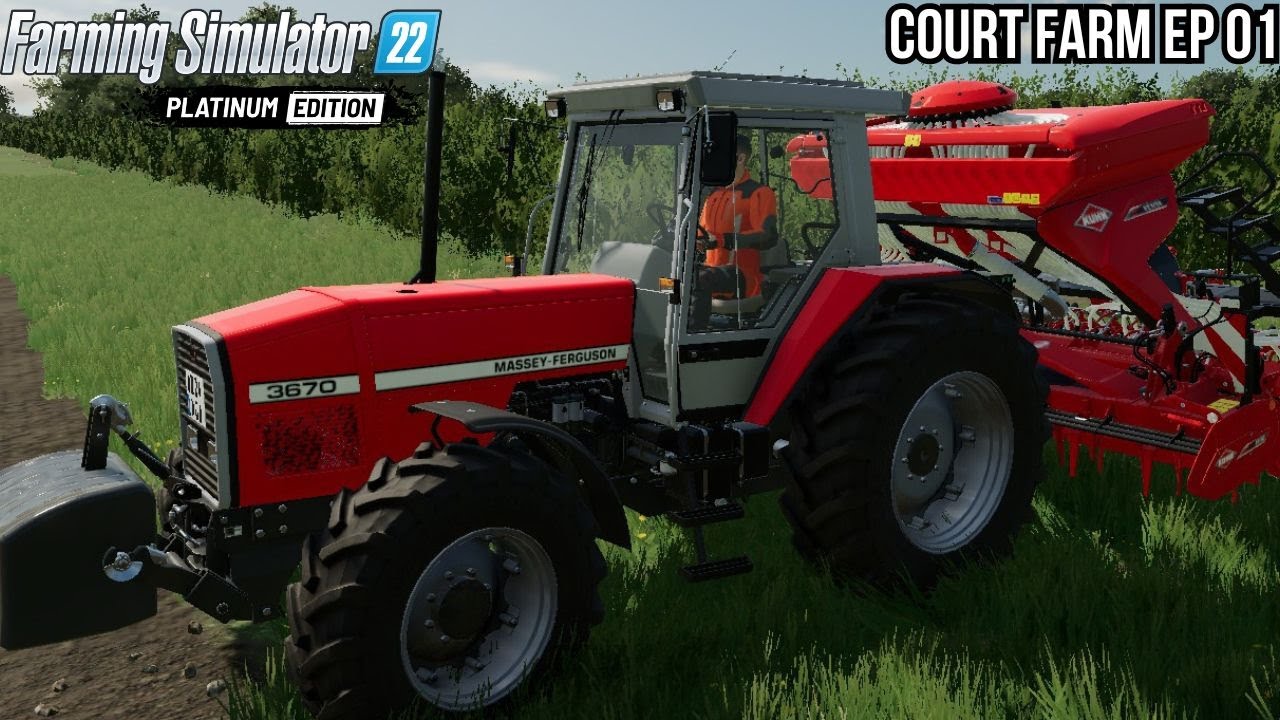 NEW SERIES COURT FARM | EP #1 CO - OP | HARVESTING WHEAT AND GRASS ...