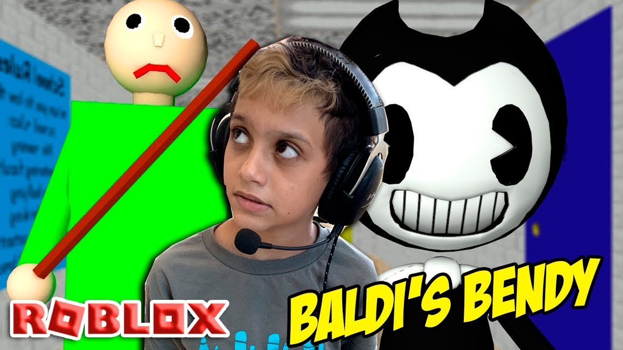Roblox - Eu Vi o Bendy na Escola do Baldi's Basics! (Baldi's Basics ...