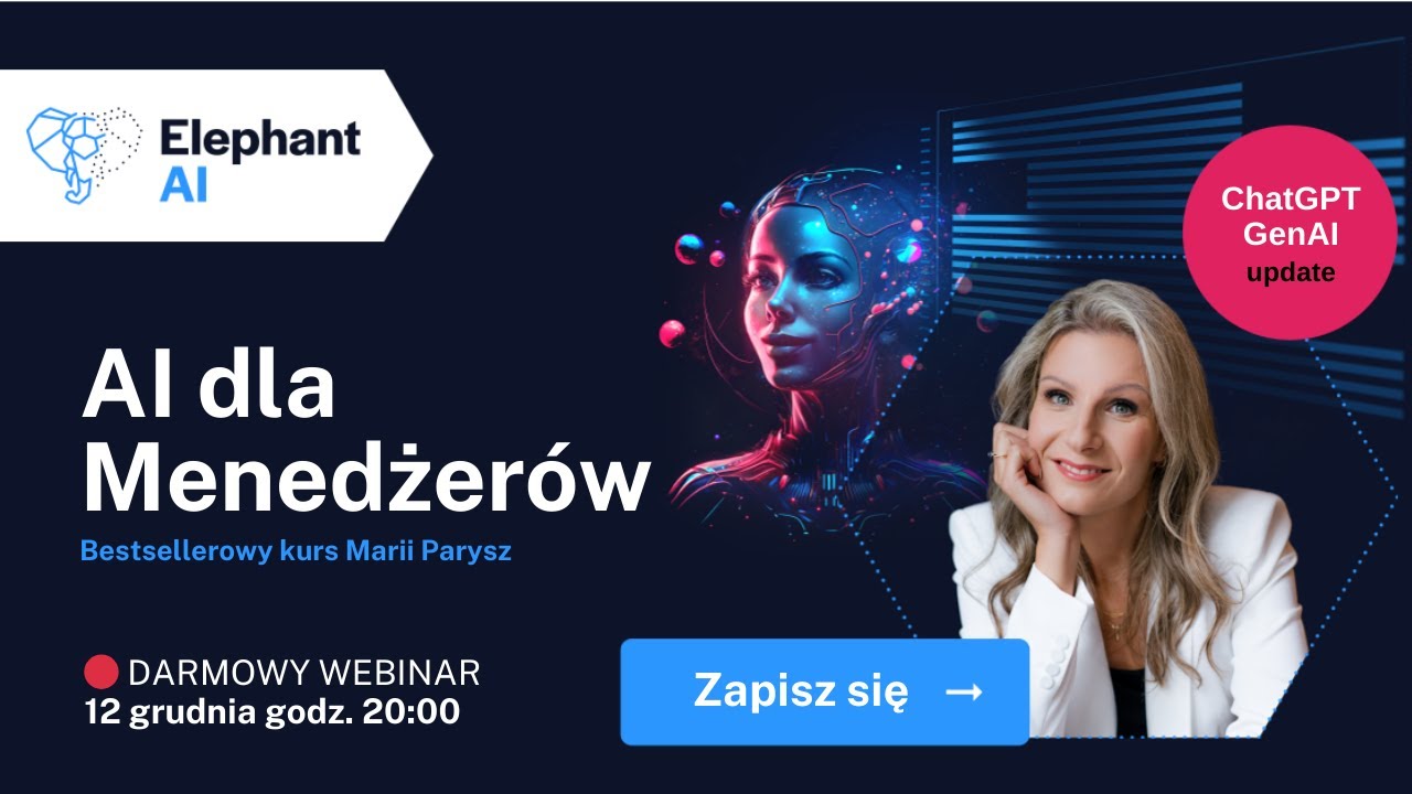 AI dla Menedżerów - Webinar Elephant AI PRO - YouTube