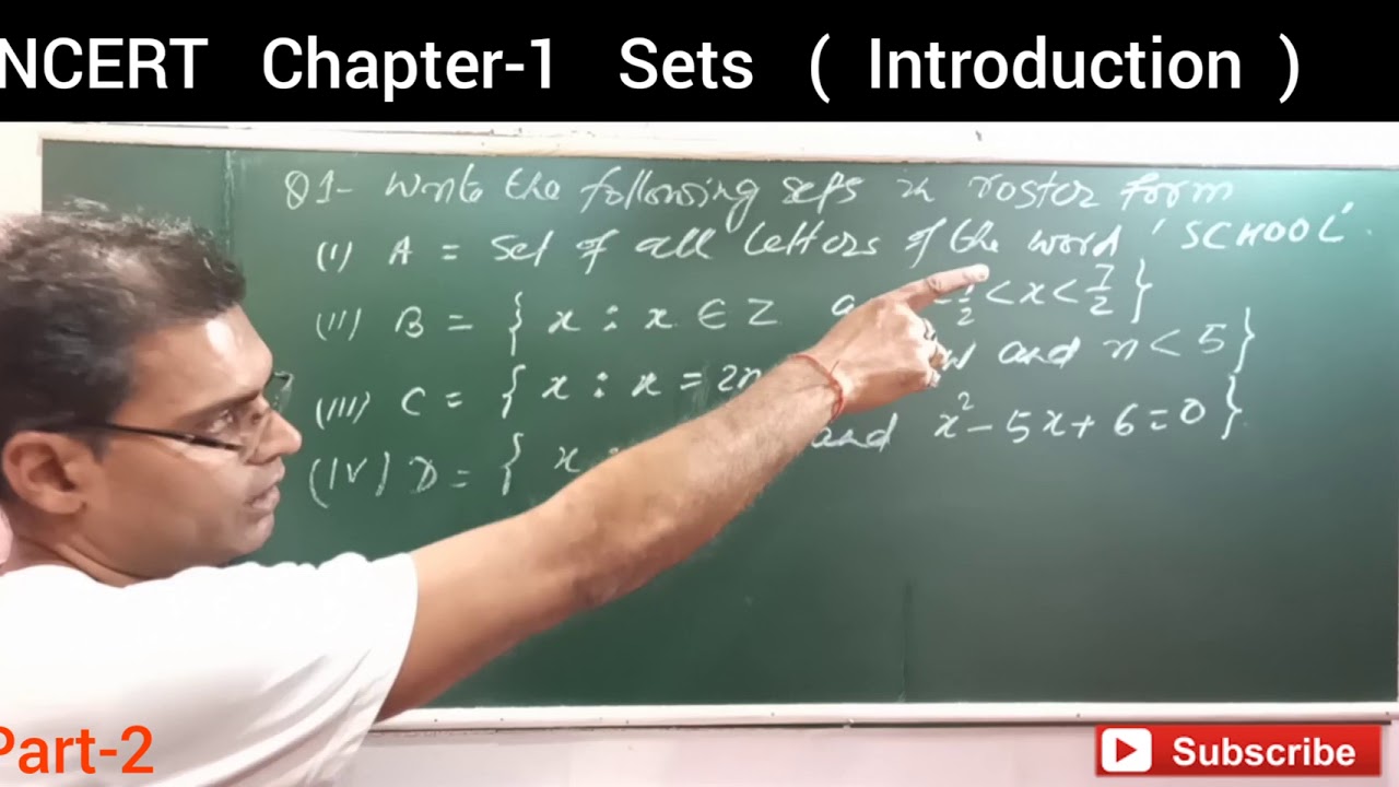 Sets Class 11 Part 2 Youtube
