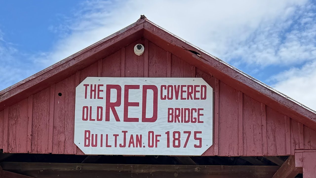 THE OLD RED COVERED BRIDGE - YouTube