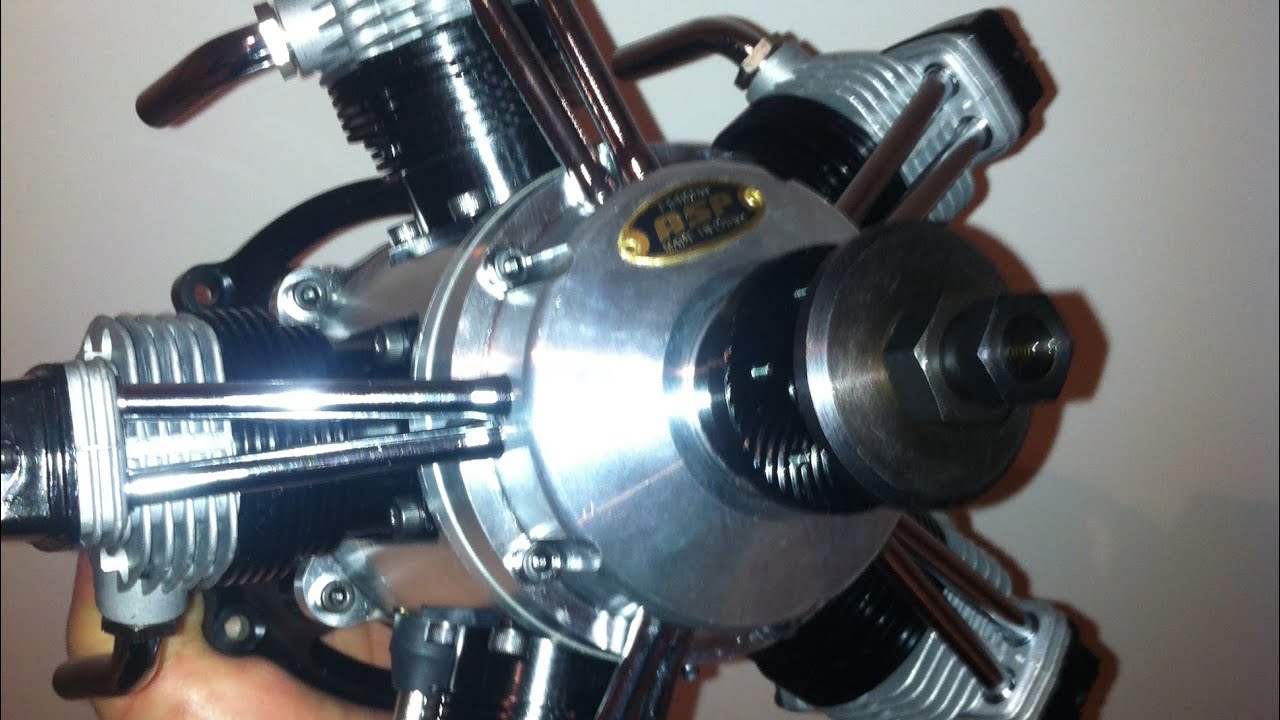 ASP400 Radial 5 engine run ! - YouTube