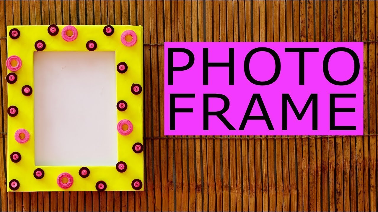 How To Make a Photo Frame - Paper Quilling Photo Frame - Wall Decor ...