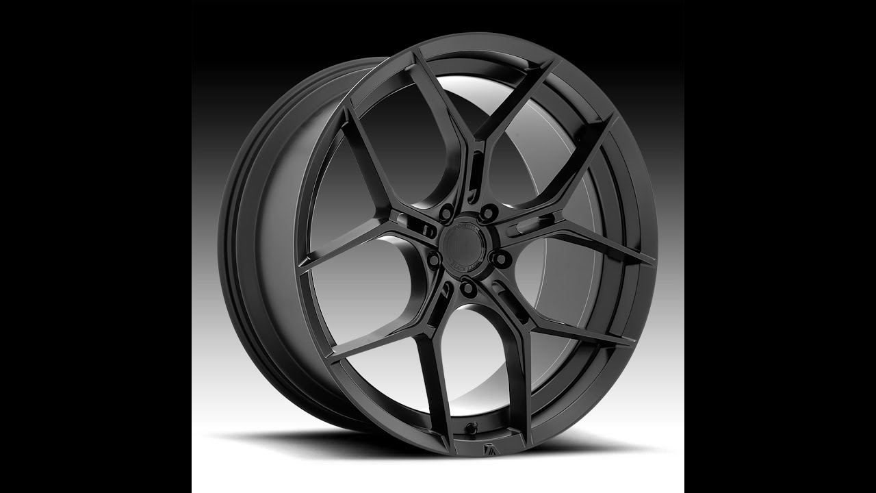 Asanti Black Label ABL37 Monarch Satin Black Custom Wheel Spin - YouTube