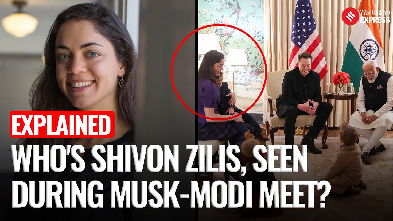 Elon Musk, Partner Shivon Zilis, and Kids Meet PM Modi in Washington ...