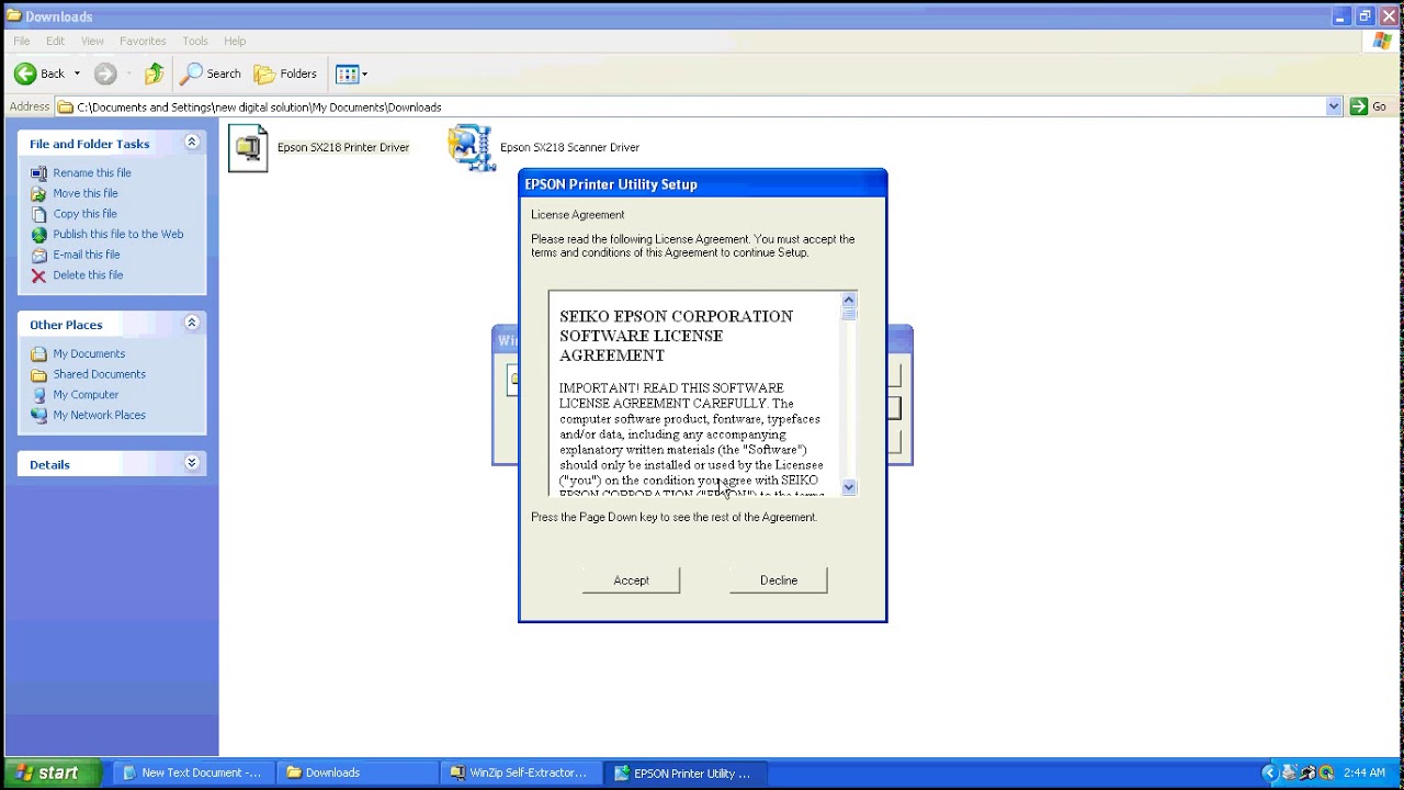 Epson SX218 Printer Driver,Setup - YouTube