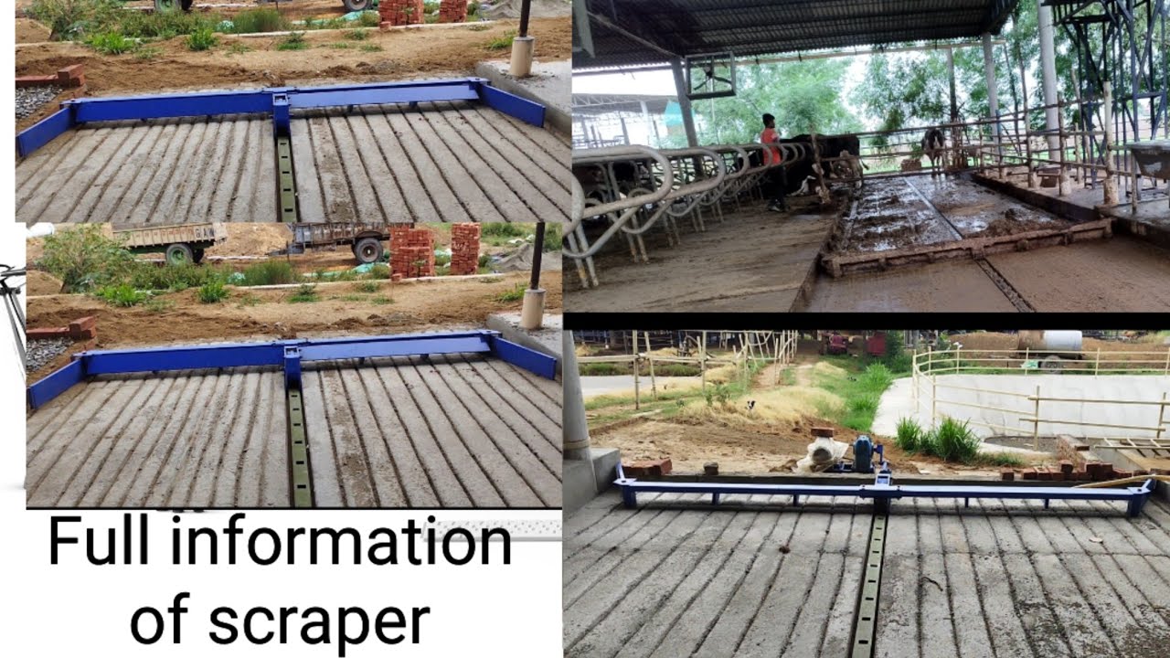 Full information of scraper and pump . 🐄Cow dung cleaning scraper fully ...