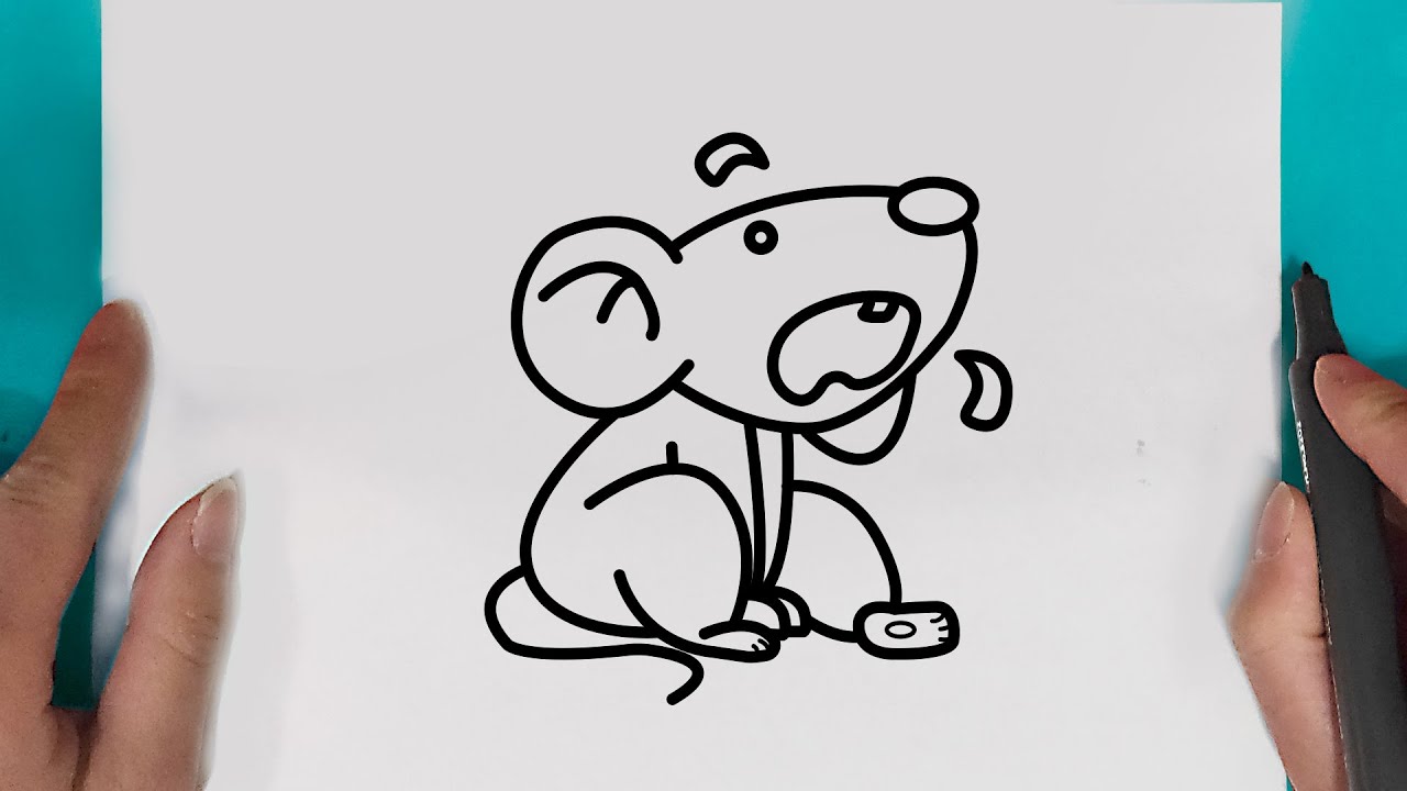 How to draw a Crying little mouse easy for beginners drawing Crying ...