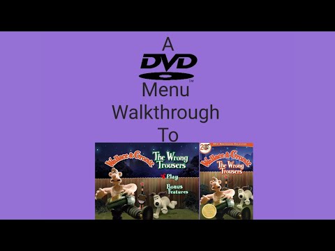Wallace & Gromit The Wrong Trousers DVD Menu Walkthrough