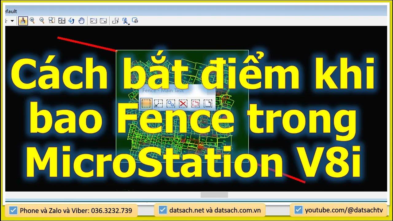 Cách Bắt Điểm Khi Bao Fence Trong Microstation V8i - YouTube