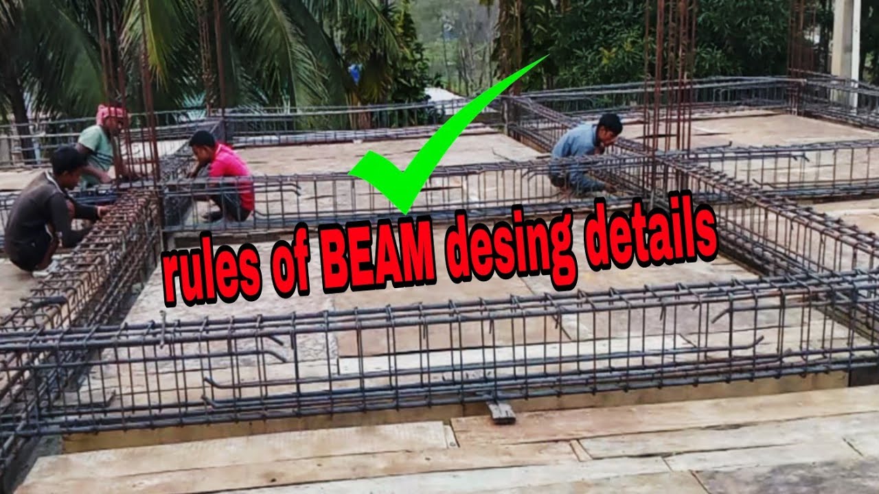 rules of BEAM desing details || RCC beam reinforcement - YouTube