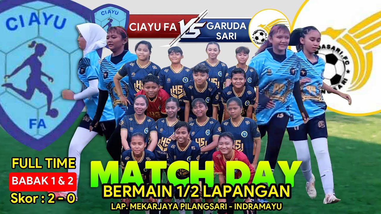 SERANGAN BERTUBI-TUBI - BERMAIN 1/2 LAPANGAN | CIAYU FC VS GARUDA SARI ...