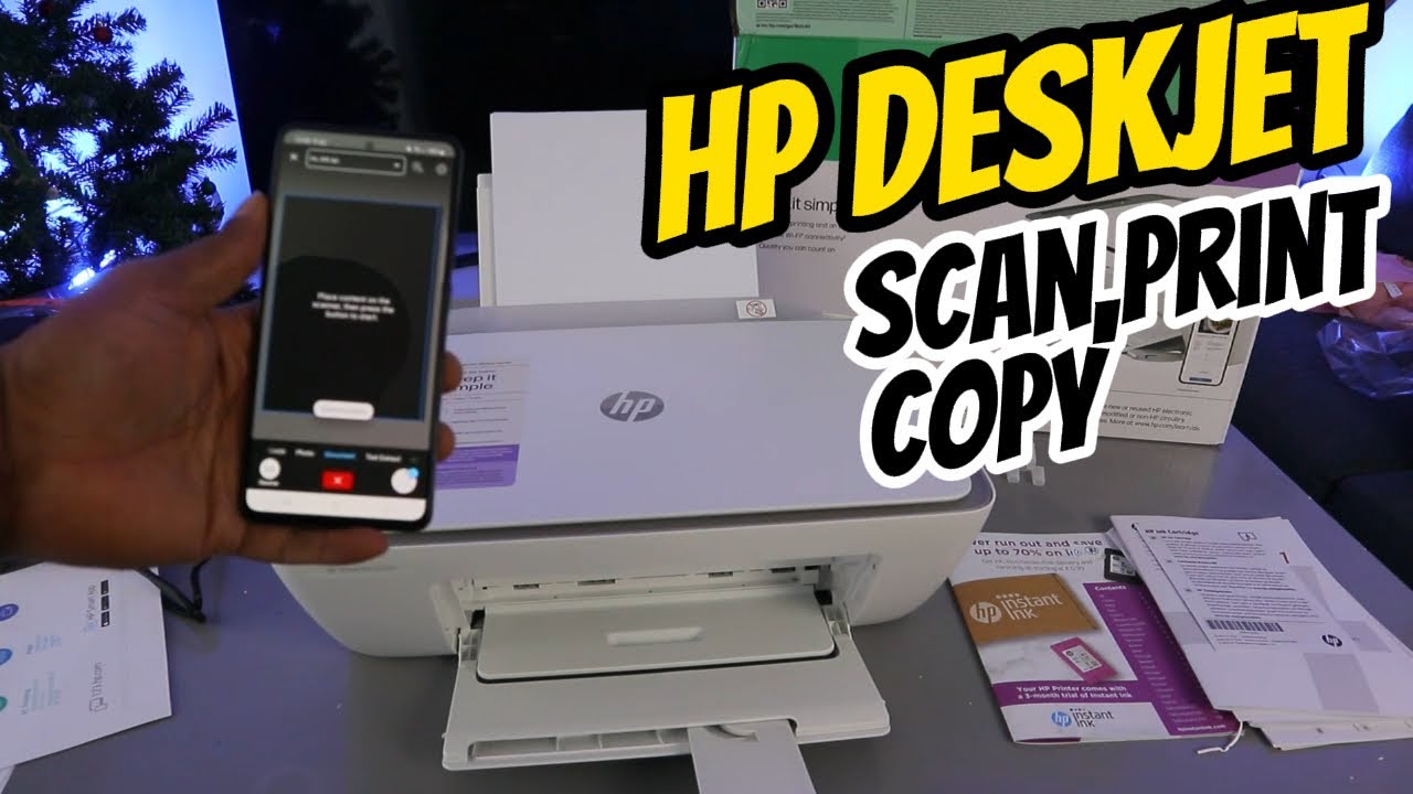 How To Print, Scan, Copy With HP Deskjet 2700e All In One Printer ...