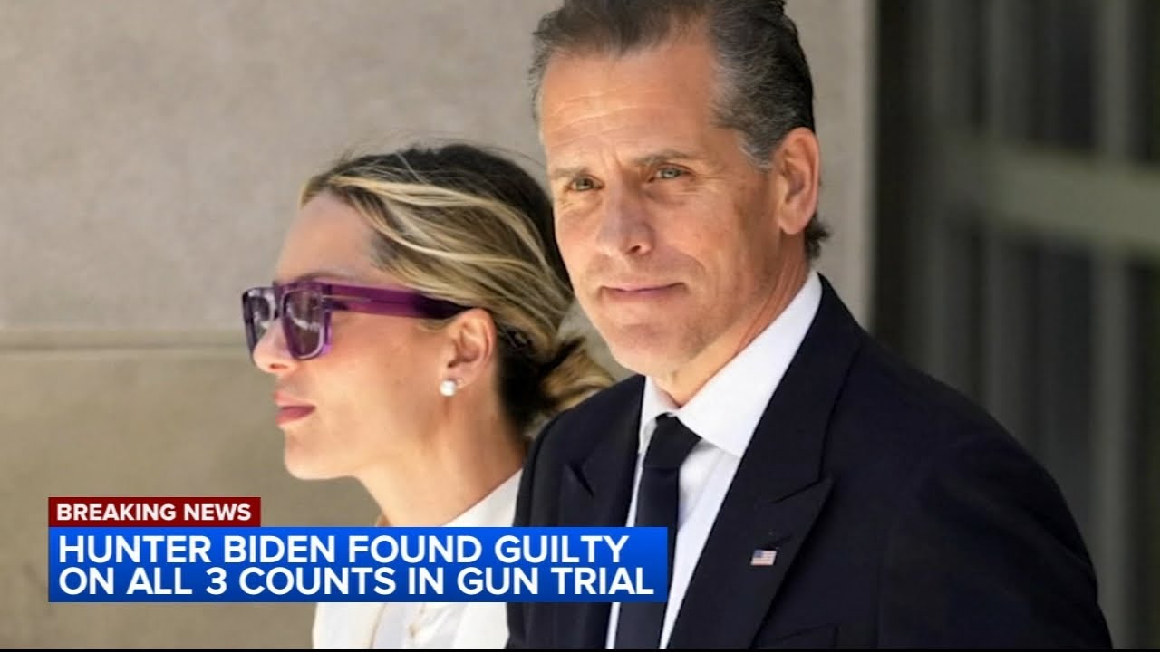 Hunter Biden found guilty on all three counts in federal gun trial ...