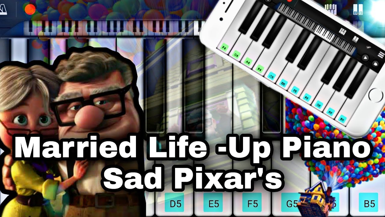 Married Life - Up (PIANO TUTORIAL) Sad Pixar's Up Piano| EASY Piano ...