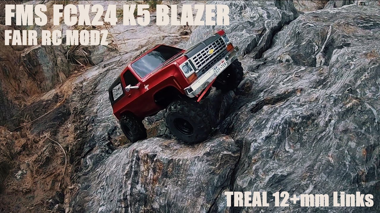 FCX24 K5 BLAZER / FAIR RC MODS / TREAL 12+mm Extended Links - YouTube