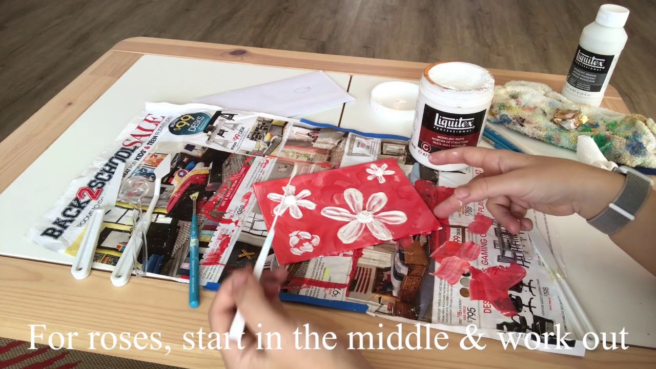 Acrylic modeling paste - YouTube