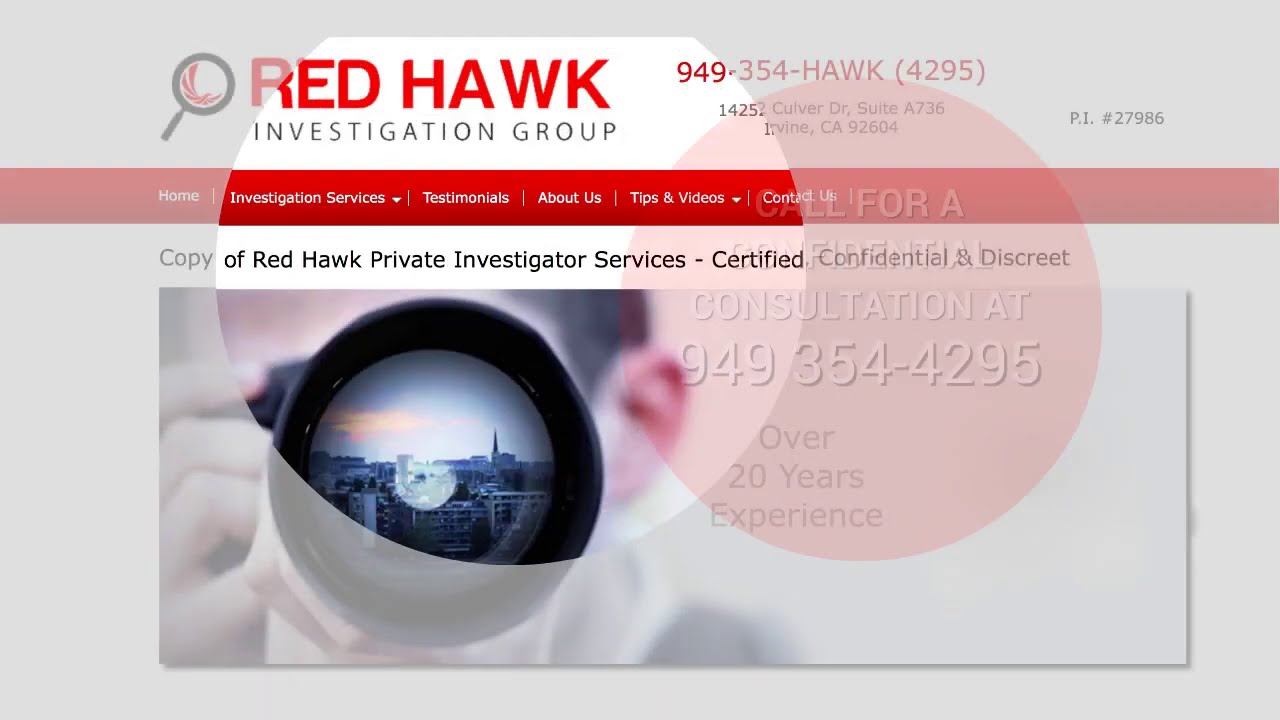 RED HAWK INVESTIGATION Commercial #1 - YouTube