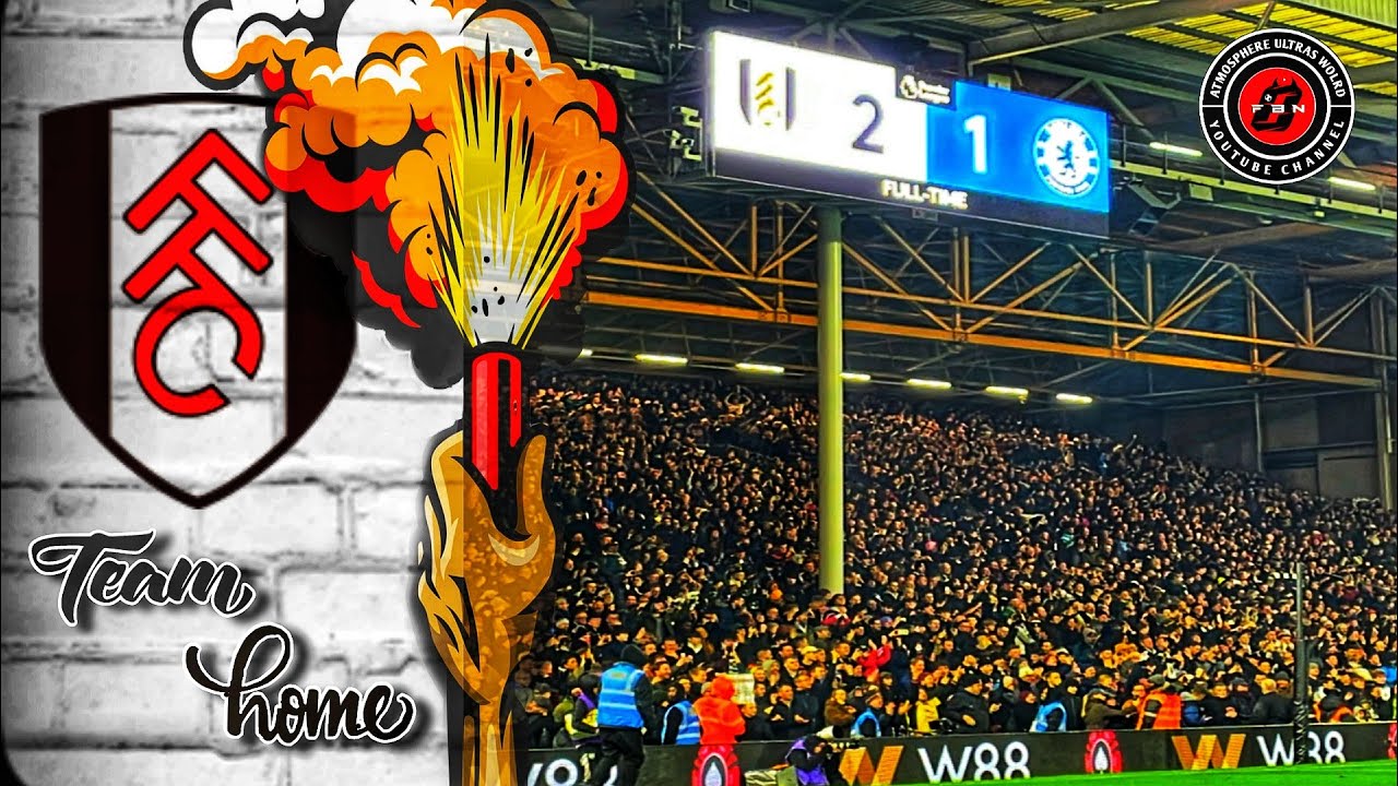 ⚫⚪ ATMOSPHERE FANS FULHAM • Celebrate Win Against Chelsea • 2 vs 1 ...