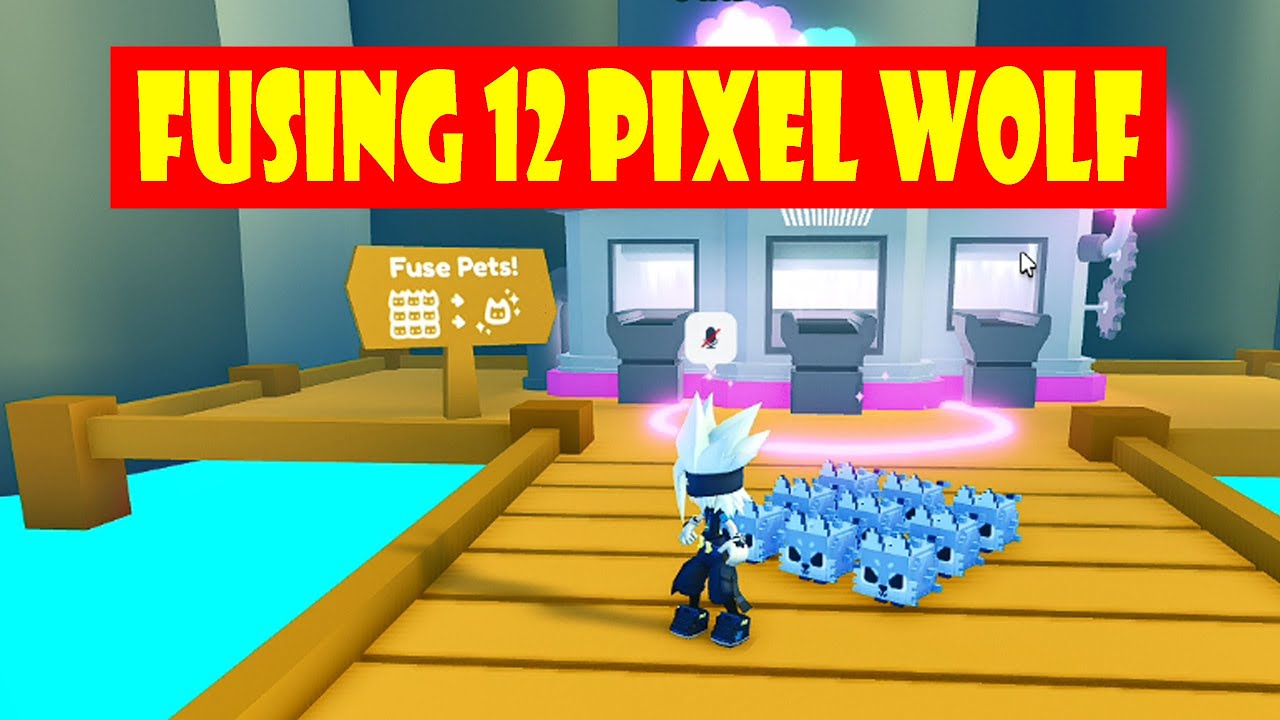 What Happens If You Fuse 12 Pixel Wolf? Pet Simulator X. - YouTube