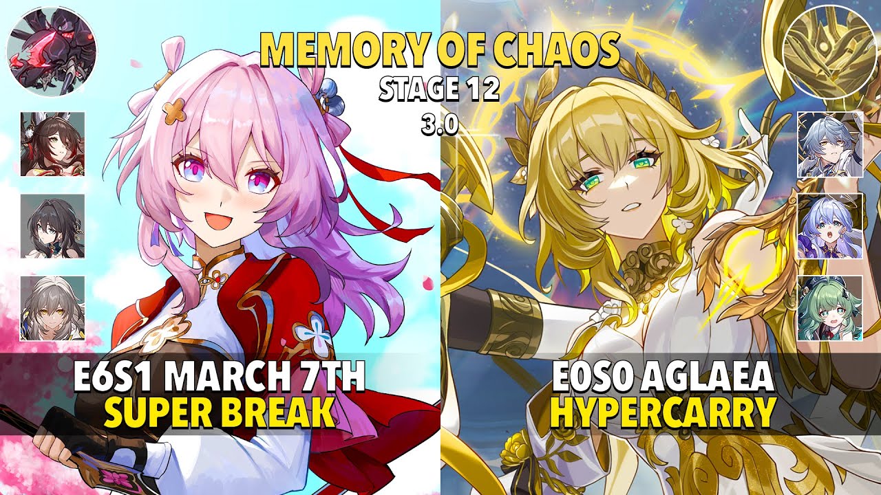 E6S1 March 7th Break & E0S0 Aglaea NO LIGHTCONE Hyper - Memory Of Chaos ...