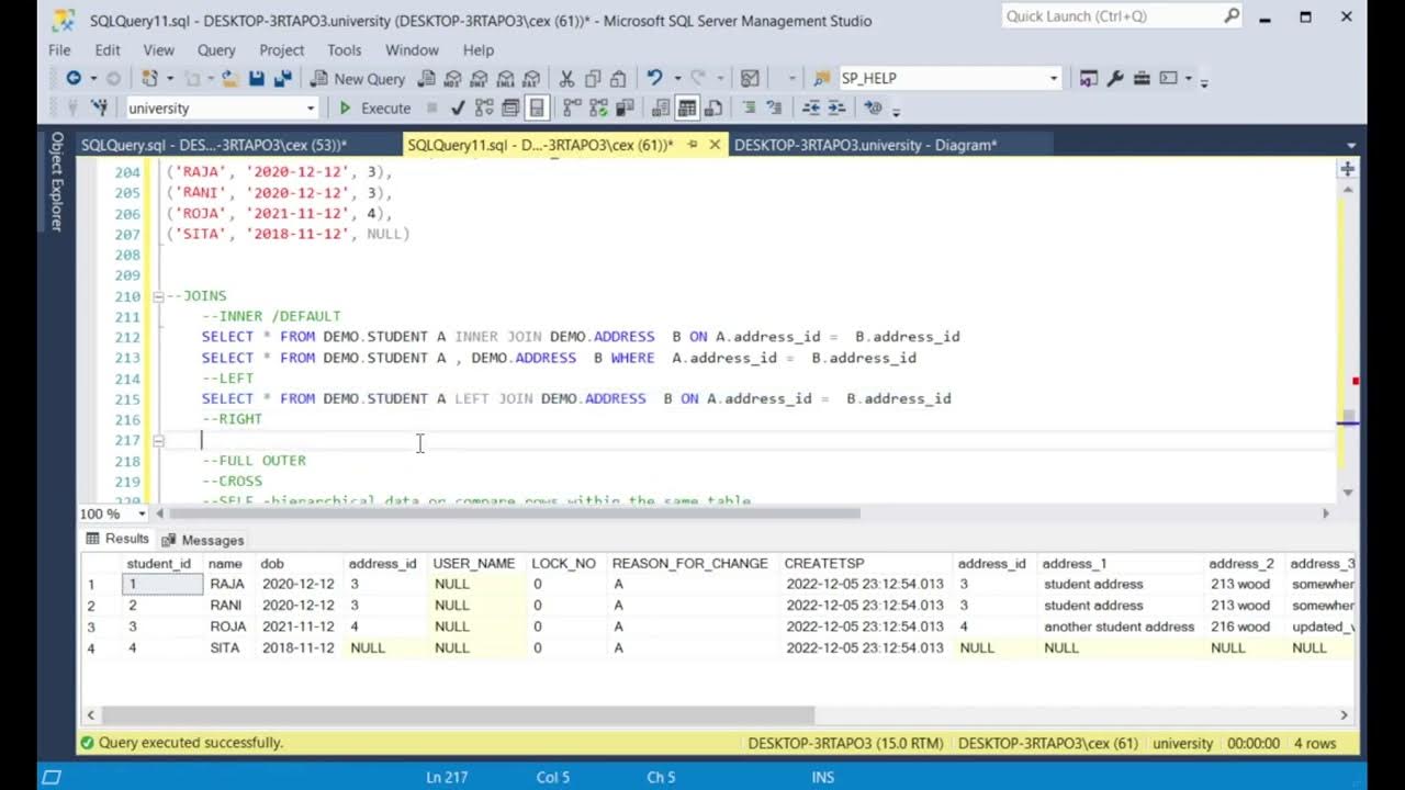 Merge Table usage, union (all), PIVOT, CTE, Sets, Joins , views - YouTube
