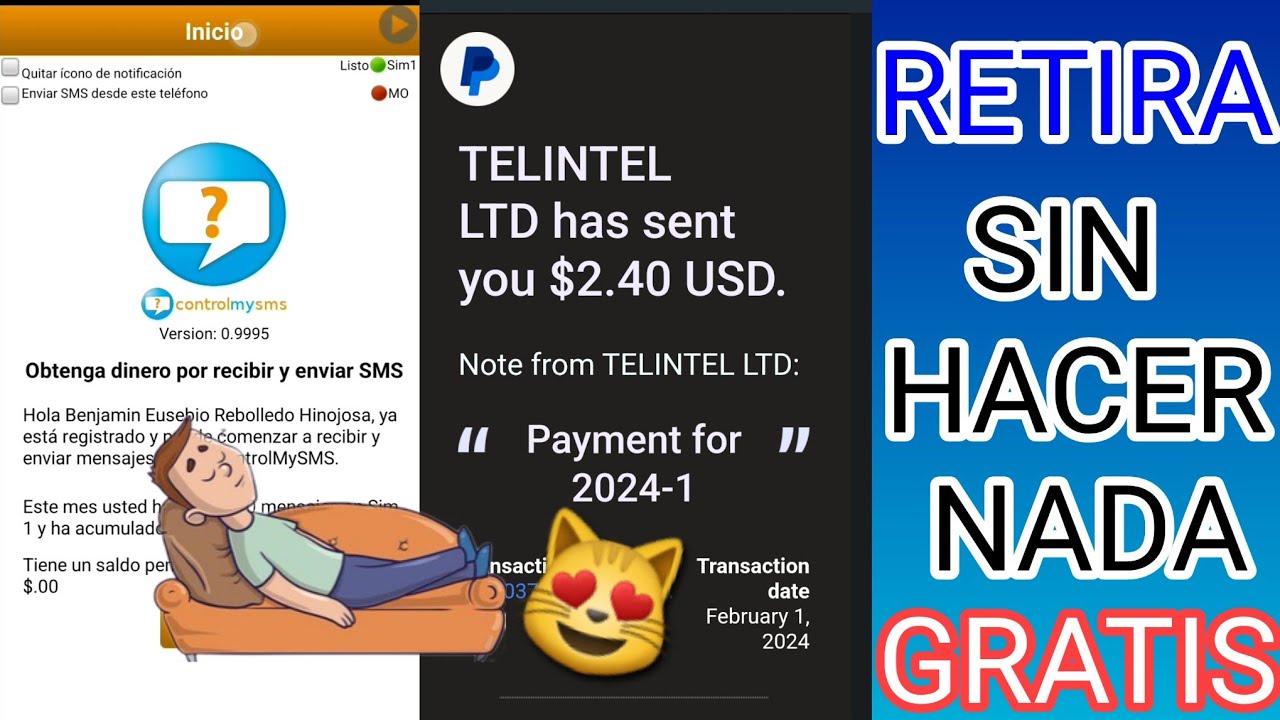 APP Pagando $2.40 USD SIN HACER NADA Como Ganar Saldo PAYPAL Gratis en ...