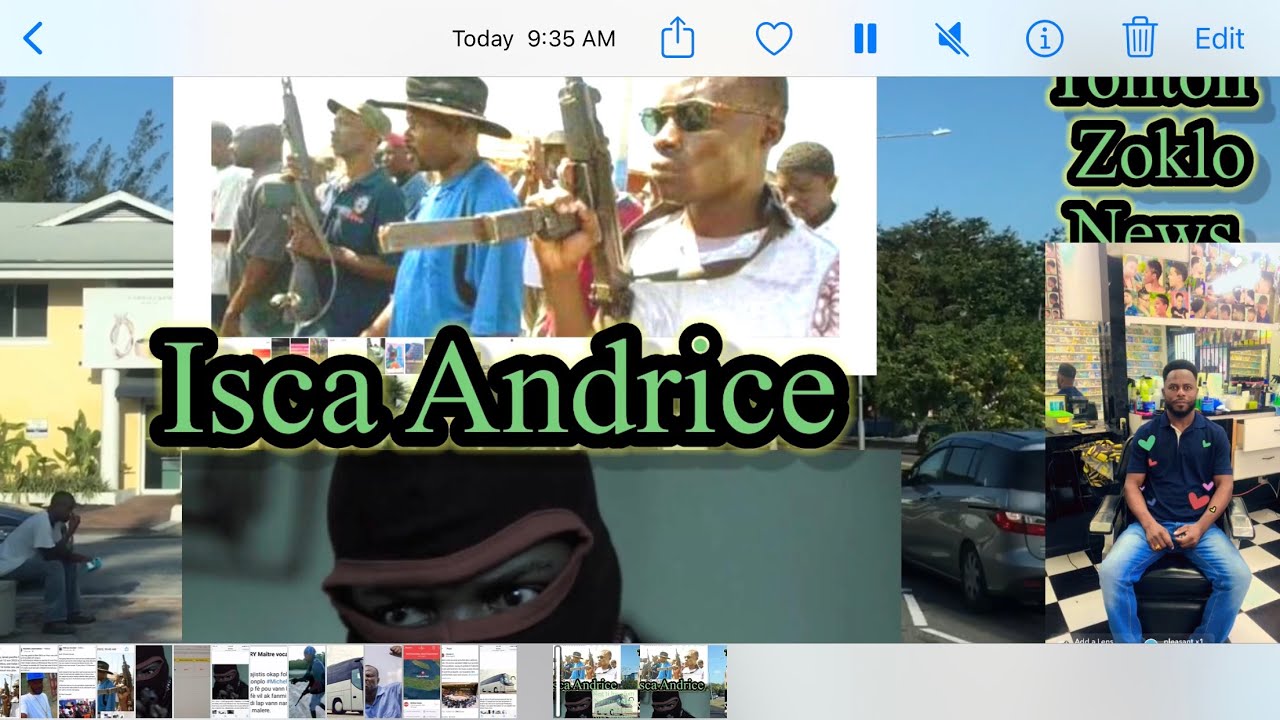 D’après information isca Andrice mouri kite ap diri je nan yon katye ...