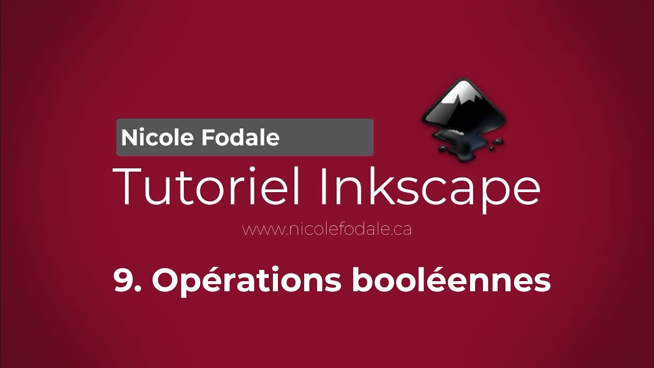 Tutoriel Inkscape - 9. Opérations booléennes - YouTube