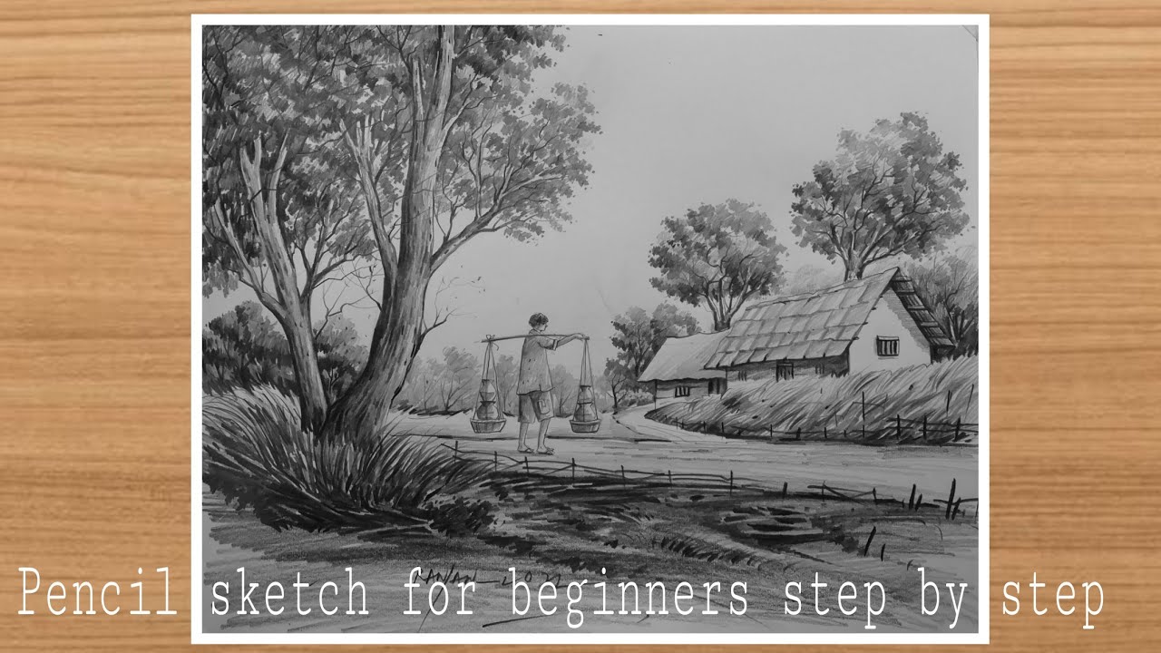 pencil sketching tutorial for beginners // pencil sketch for beginners ...