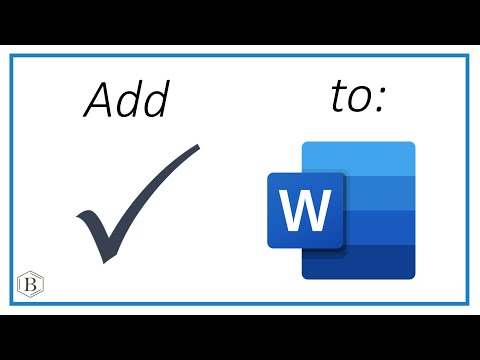 How to Add a Checkmark or Tick in Microsoft Word in 2025:   ✓  ☑  🗸  ✔  ⍻