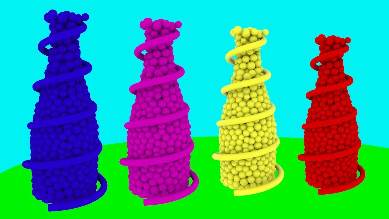 Learn Colors With Colorful Invisible Bottle for Children - Learning ...