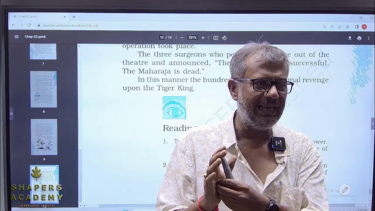 The tiger king , part 2,english, Sanjay mitra sir #study #teacher # ...