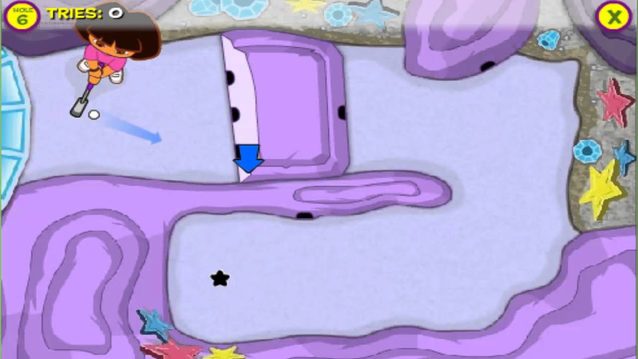 Dora The Explorer - Star Mountain Mini Golf - Game For Kids - YouTube