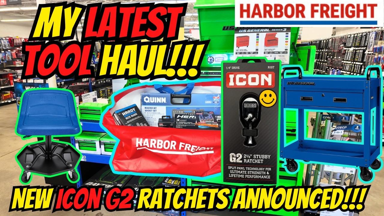 Another Harbor Freight Tool Haul! + NEW Icon G2 Ratchets Announced ...